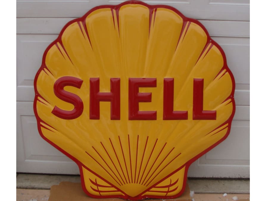 Shell Embossed Fiberglass Sign at Kissimmee 2013 as Z229 - Mecum Auctions