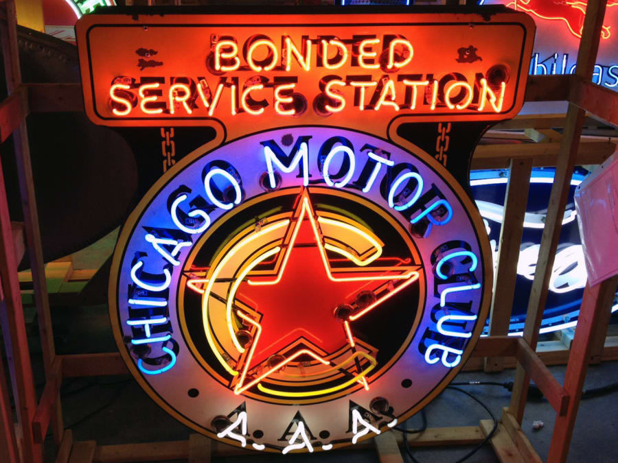 AAA Chicago Motor Club Neon Sign at Kissimmee 2013 as X805 - Mecum Auctions