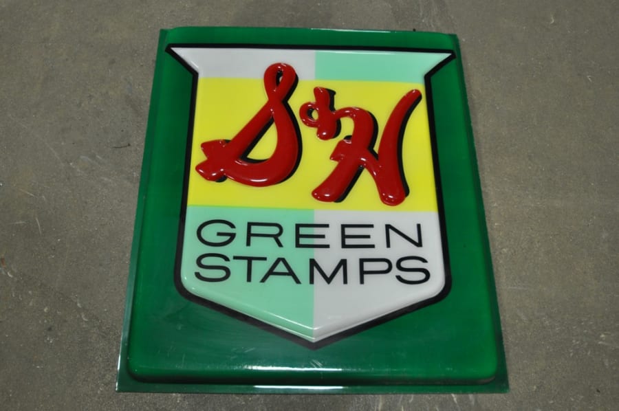 S & H Green Stamps Fiberglass Sign 32x36 for Sale at Auction - Mecum ...