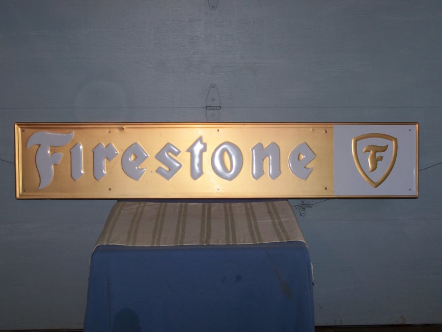 Firestone Tin Sign 5 Feet for Sale at Auction - Mecum Auctions