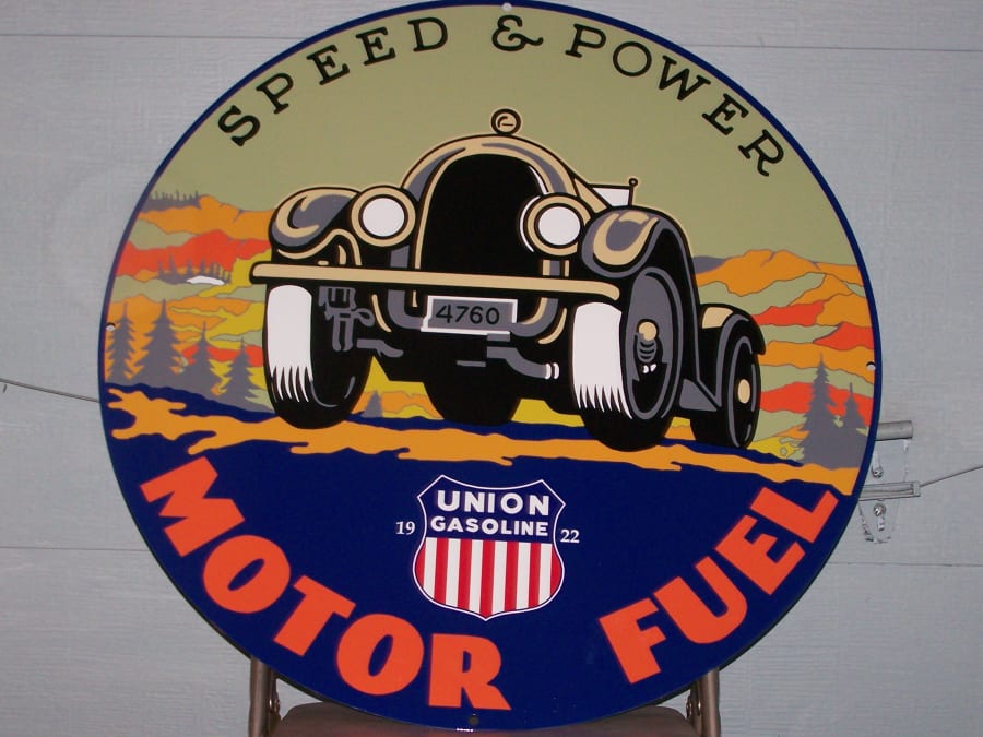 Union Gasoline Sign 30in at Kissimmee 2014 as M16 - Mecum Auctions