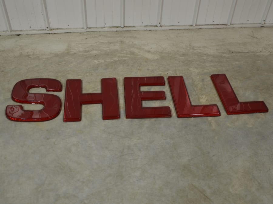 Shell Letters Reflective 15in Tall for Sale at Auction - Mecum Auctions