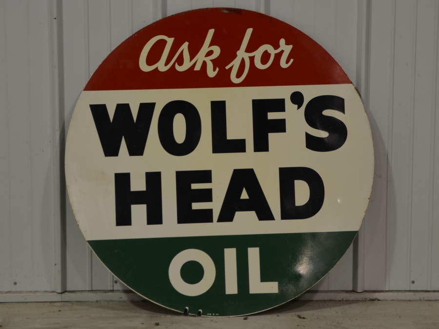 Wolfs Head Sign SST 36in at Kissimmee 2014 as M241 - Mecum Auctions