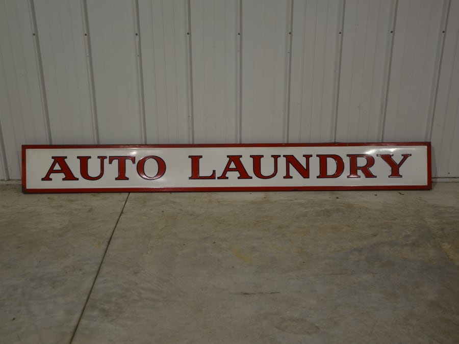 Auto Laundry Sign SSP 12x102 at Kissimmee 2014 as M174 - Mecum Auctions