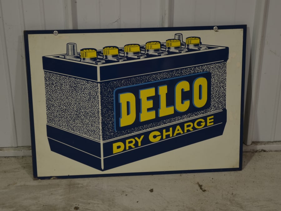 Delco Battery Sign DST 20x28 for Sale at Auction - Mecum Auctions