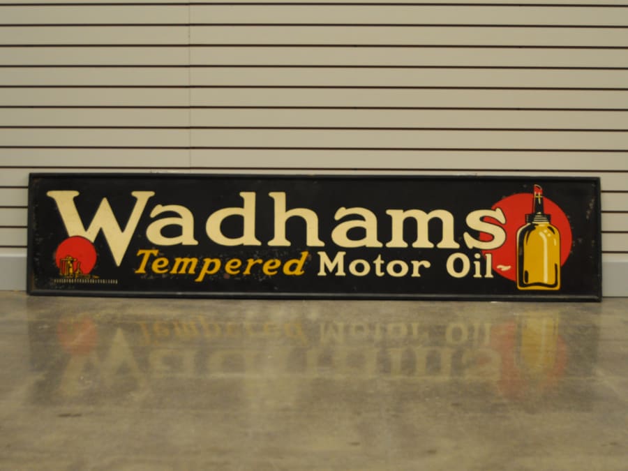 Wadhams Tempered Motor Oil Sign SST at Kissimmee 2014 as M203 - Mecum ...