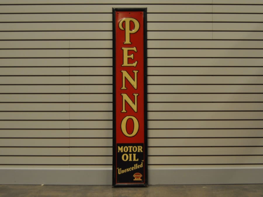 Penno Motor Oil Sign SST 60x12 at Kissimmee 2014 as M207 - Mecum Auctions