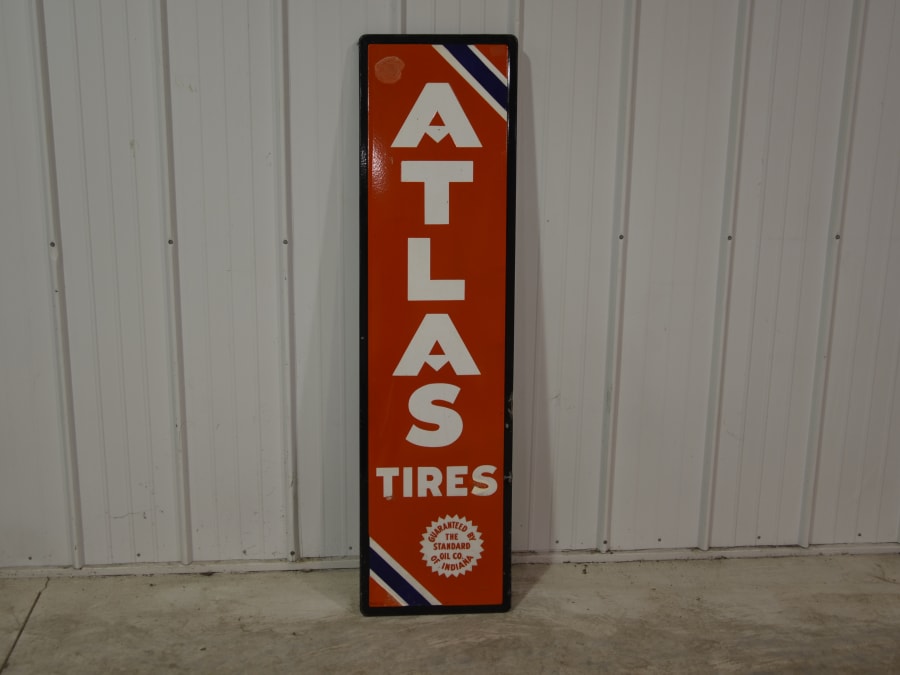 Atlas Tire Sign SSP 16x60 for Sale at Auction - Mecum Auctions