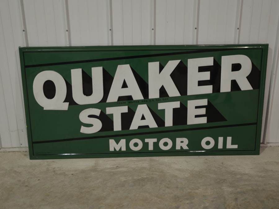 Quaker State Sign SST 34x70 at Kissimmee 2014 as M333 - Mecum Auctions