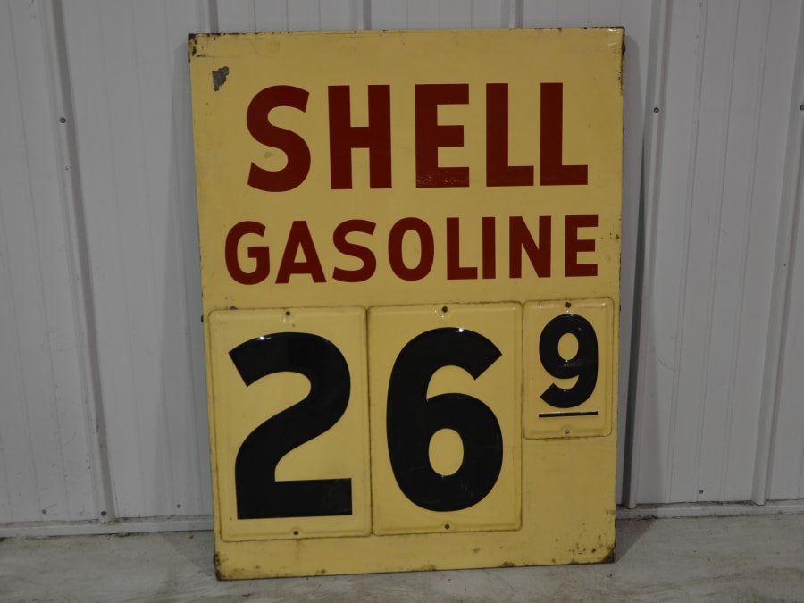 Shell Price Sign SST 45x34 at Kissimmee 2014 as M337 - Mecum Auctions