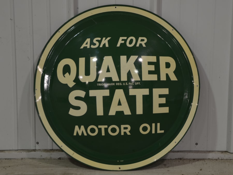 Quaker State Sign SST 23in at Kissimmee 2014 as M343 - Mecum Auctions