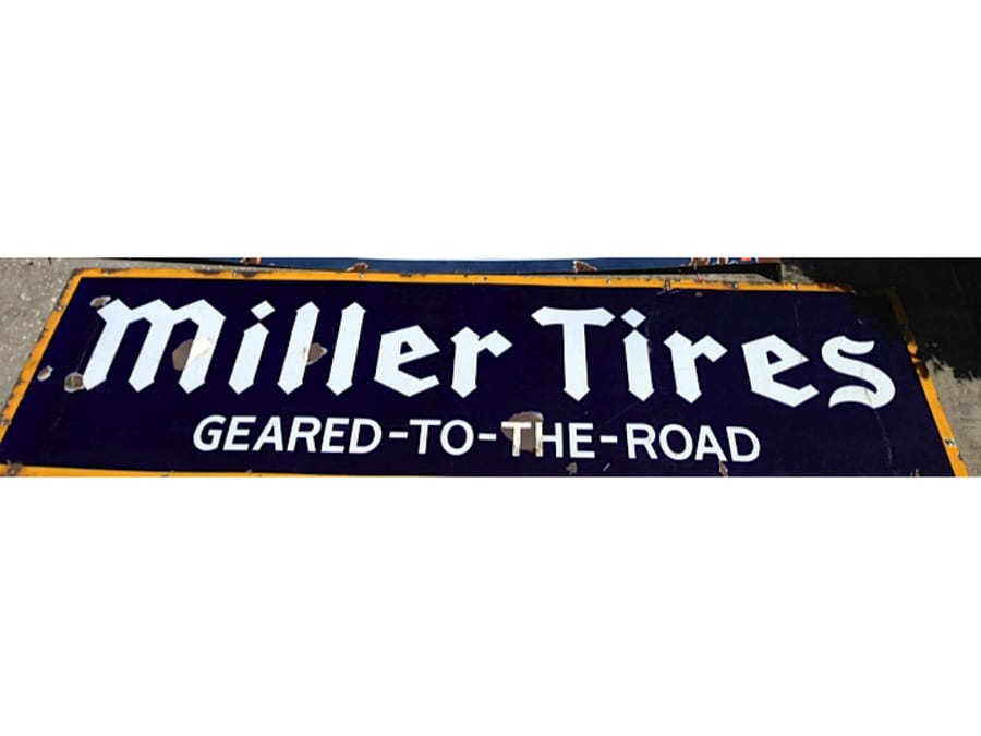 Miller Tires Sign SSP 72x20 for Sale at Auction - Mecum Auctions
