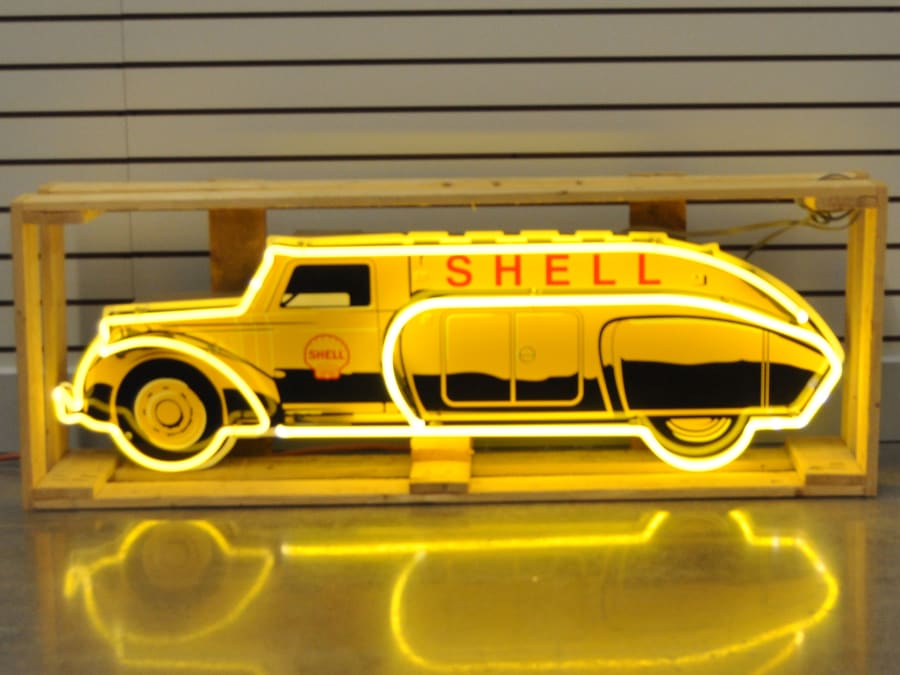 Shell Fire Truck Neon Sign SSTN 47x14 at Kissimmee 2014 as Z220 - Mecum ...