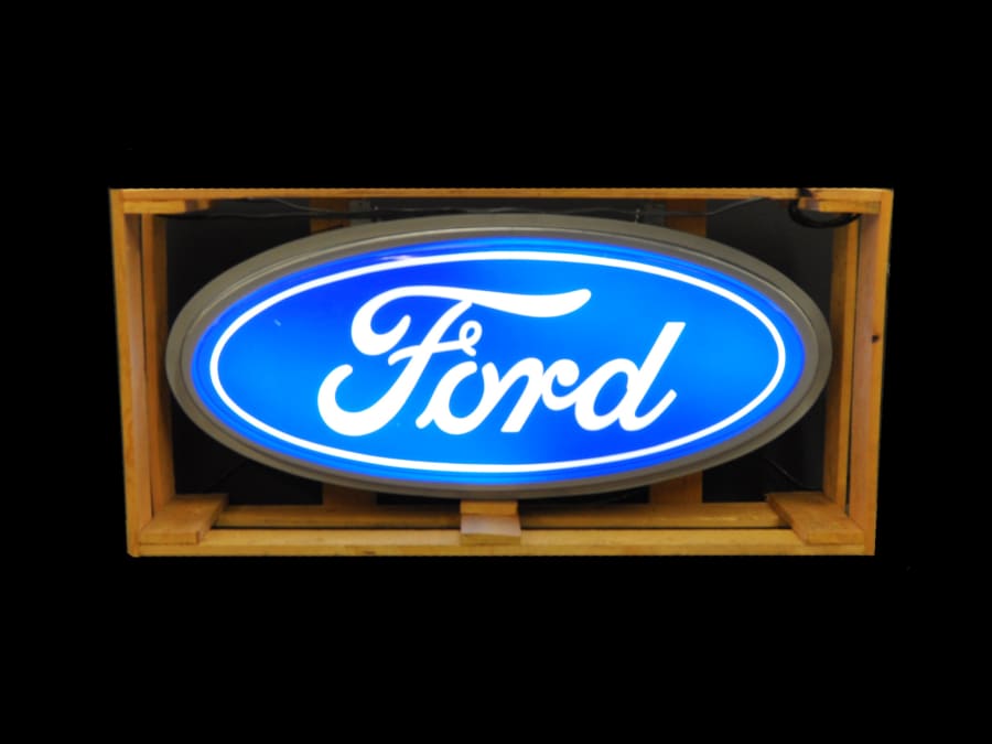 Ford Light Up Oval Sign 21x44 for sale at Kissimmee 2014 as Z420 ...