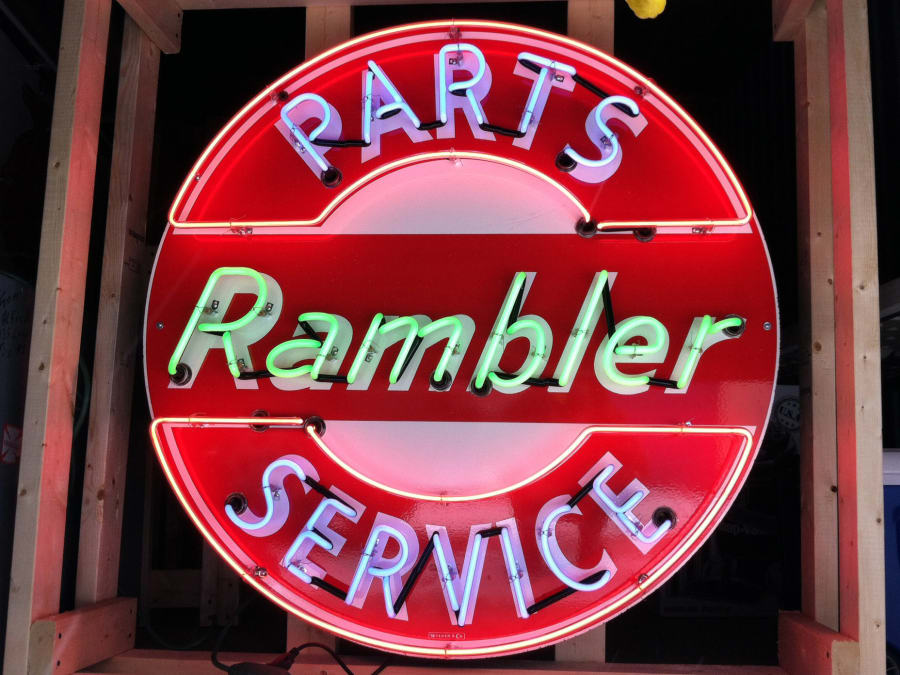 Rambler Dealership Neon Sign SSPN 42in at Kissimmee 2014 as Z671 ...