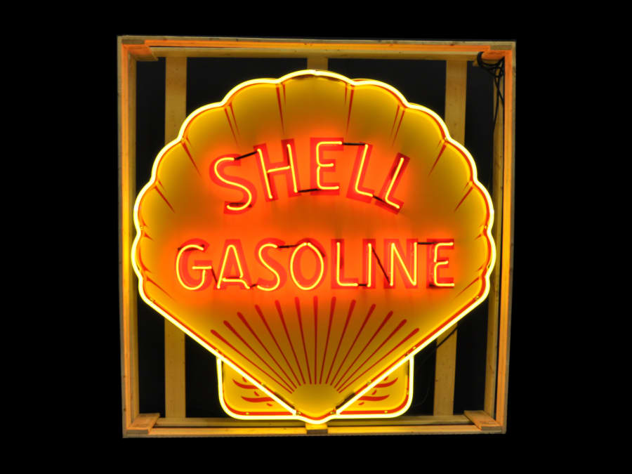 Shell Gasoline Neon Sign SST 60x57 at Kissimmee 2014 as Z822 - Mecum ...