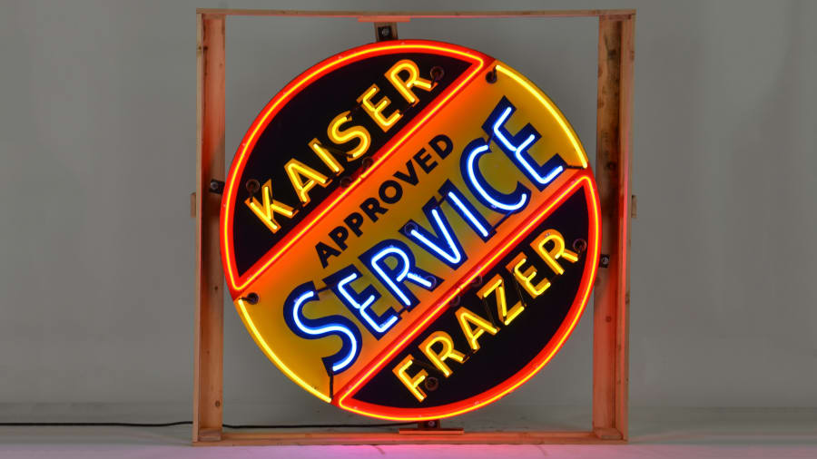 Kaiser-Frazer Neon Sign SSPN 60in at Kissimmee 2015 as Z724 - Mecum ...