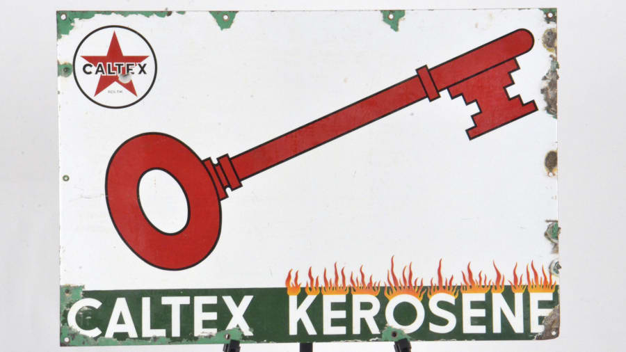 Caltex Kerosene Sign SSP at Kissimmee 2015 as M24 - Mecum Auctions