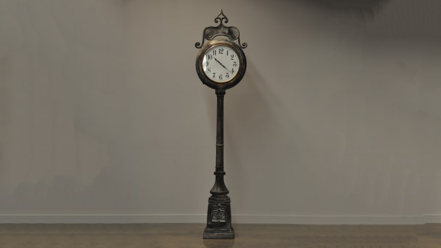 Cast Aluminum Street Clock 28x133 for Sale at Auction - Mecum Auctions