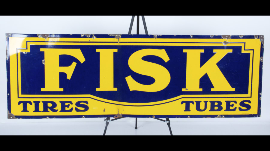 Fisk Tires Tubes Sign SSP 72x24 for Sale at Auction - Mecum Auctions