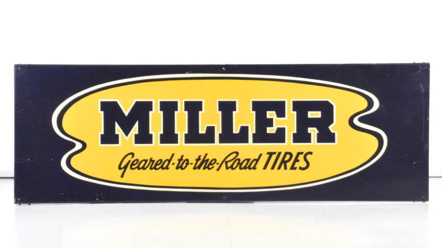 Miller Tires Sign SST 60x20 for sale at Kissimmee 2015 as M170 - Mecum ...