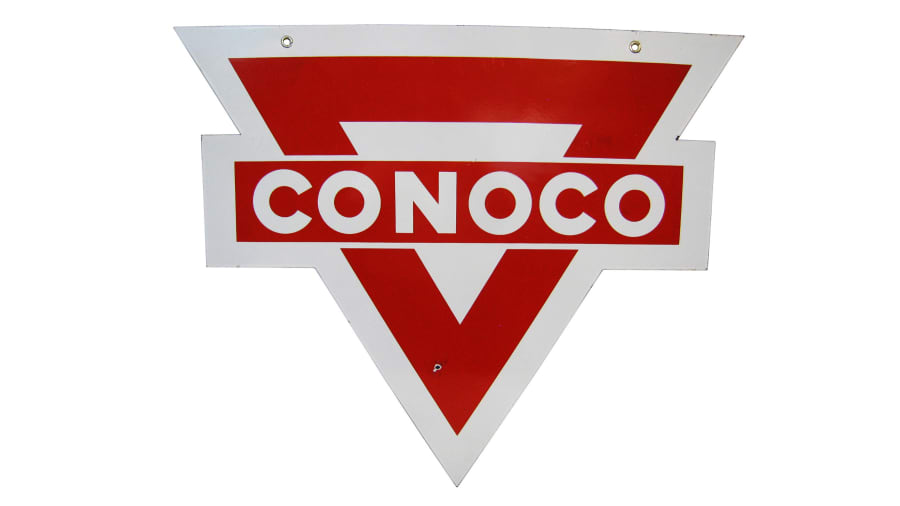 Conoco Triangle Hanging Sign DSP 26x30 at Kissimmee 2016 as Z146 ...