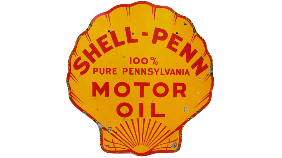 Shell Shell-Penn Motor Oil Sign SSP 30x30 at Kissimmee 2016 as Z304 ...
