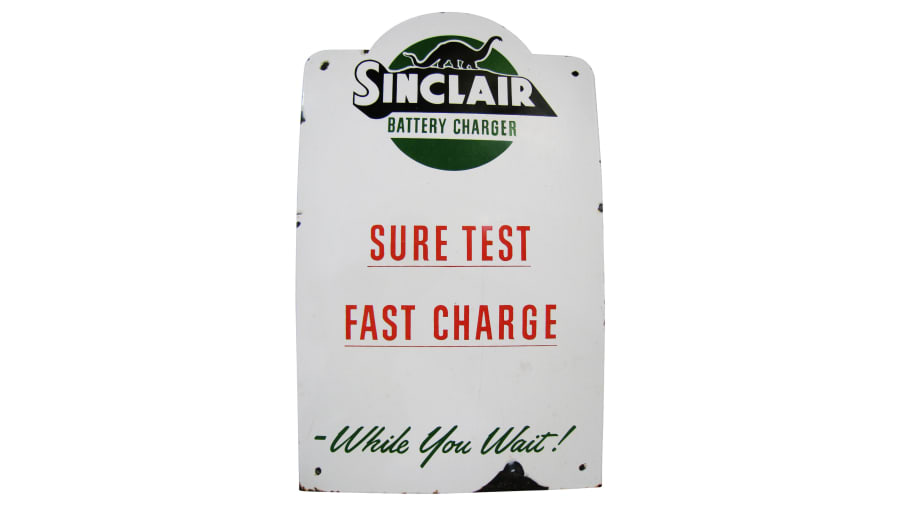 Sinclair Battery Charger Sign SSP 13x21 for Sale at Auction - Mecum ...