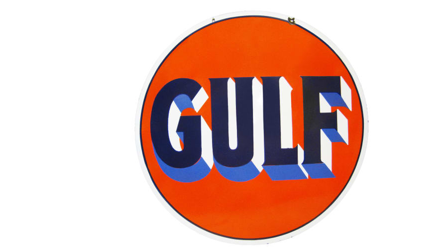 Gulf Large Text Curb Sign DSP 30x30 at Kissimmee 2016 as Z301 - Mecum ...