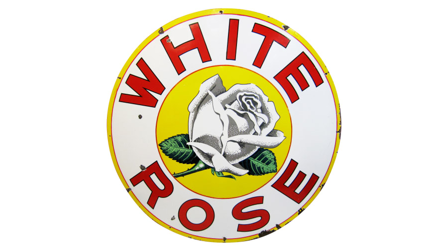 Enarco White Rose Sign SSP 48x48 at Kissimmee 2016 as Z144 - Mecum Auctions