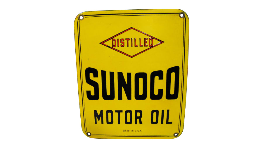 Distilled SUNOCO Motor Oil Sign SSP 10x12 at Kissimmee 2016 as Z512 ...