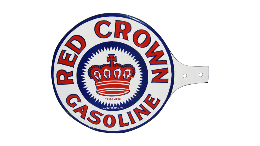 Red Crown Gasoline Paddle Sign DSP at Kissimmee 2016 as Z516 - Mecum ...