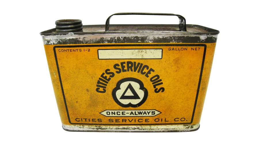 Cities Service Oils Half Gallon Yellow Oil Can for Sale at Auction ...