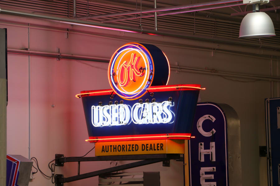 OK Used Cars Authorized Dealer 6' Neon Sign DSPN at Kissimmee 2016 as ...