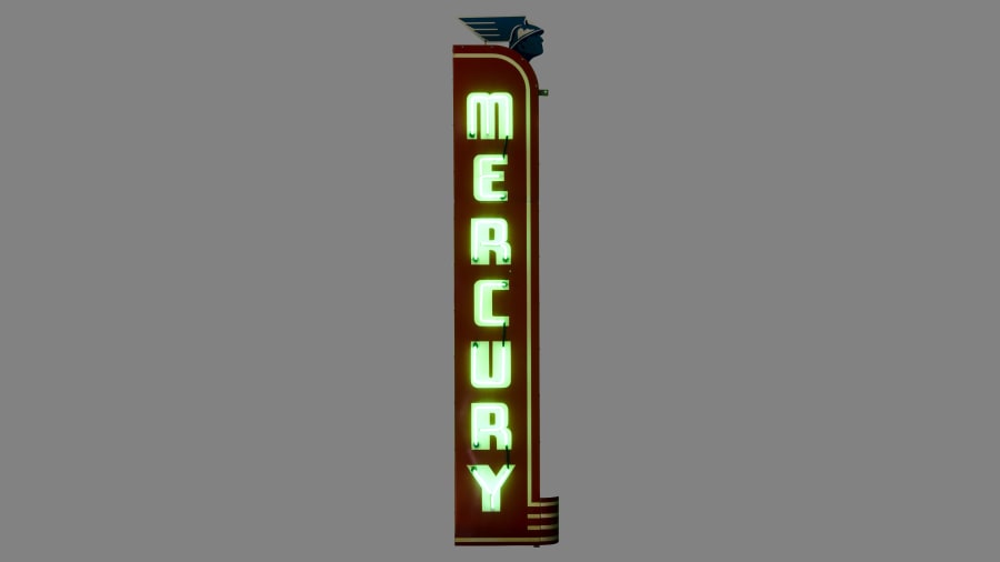 Mercury Vertical Neon Sign DSPN 27x140x15 for Sale at Auction - Mecum ...