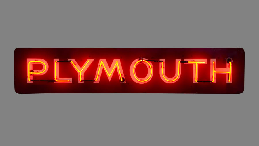 Plymouth Horizontal Neon Sign SSPN 75x15x9 at Kissimmee 2016 as Q56 ...