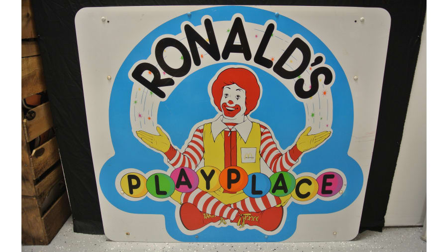 Ronald Mcdonald s Play Place Sign 46x40 For Sale At Auction Mecum ronald-mcdonald-s-play-place-sign-46x40-for-sale-at-auction-mecum