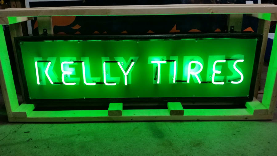 Kelly Tires Neon Sign SSTN 59x18 at Kissimmee 2016 as M48 - Mecum Auctions