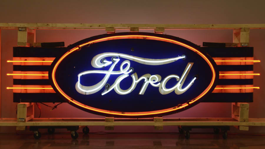 Ford Neon Dealership Sign With Wings DSPN 100x36x16 for Sale at Auction ...