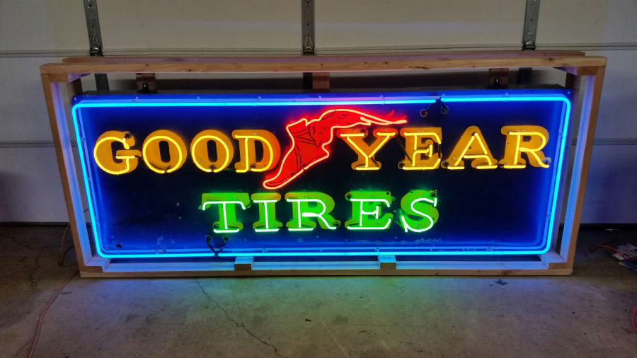 Goodyear Tires Neon Sign SSPN 92x34 at Kissimmee 2016 as M291 - Mecum ...