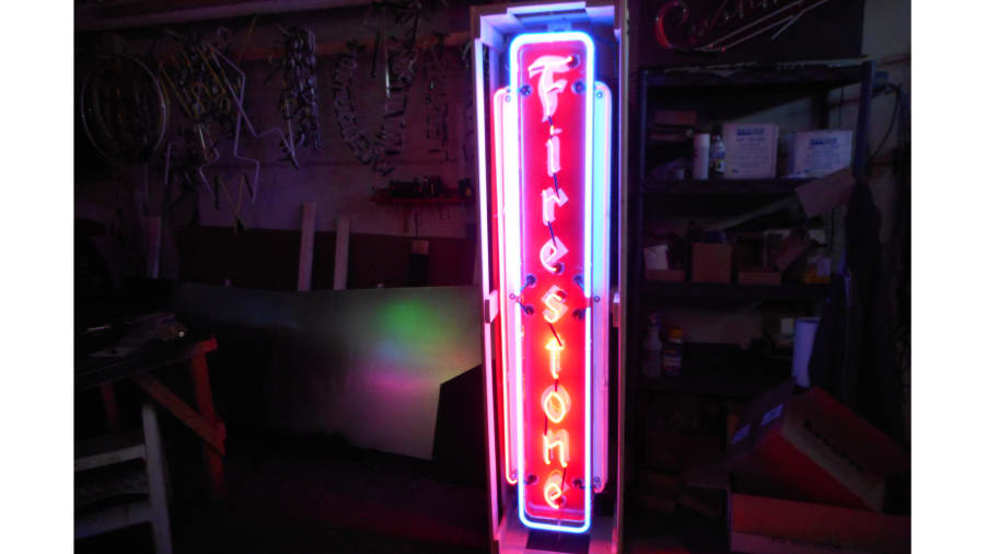 Firestone Vertical Neon Sign SSPN 15x72 at Kissimmee 2016 as M374 ...
