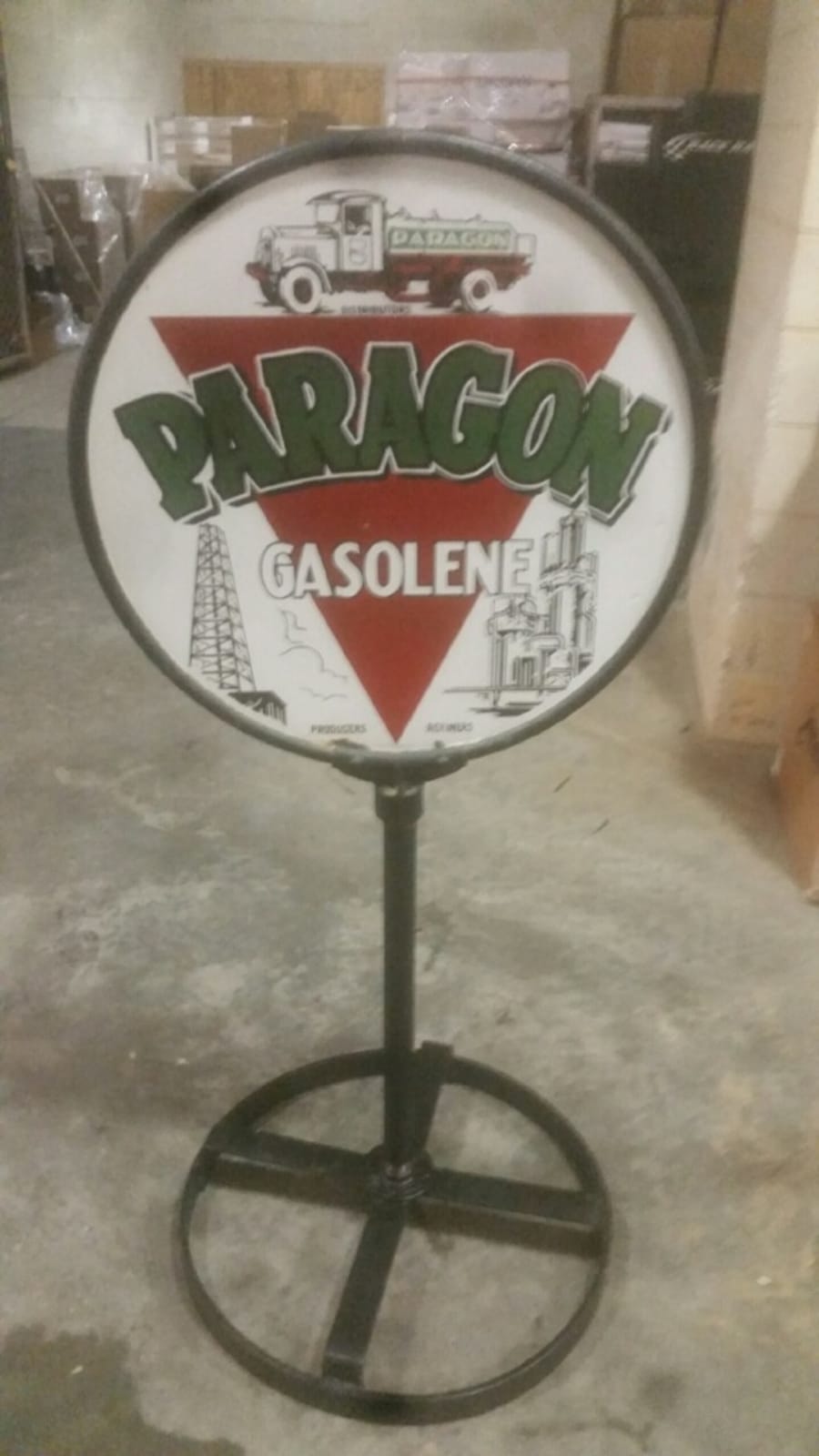 Paragon Gas Curb Sign DSP 30x30 With Base at Kissimmee 2016 as X18 ...