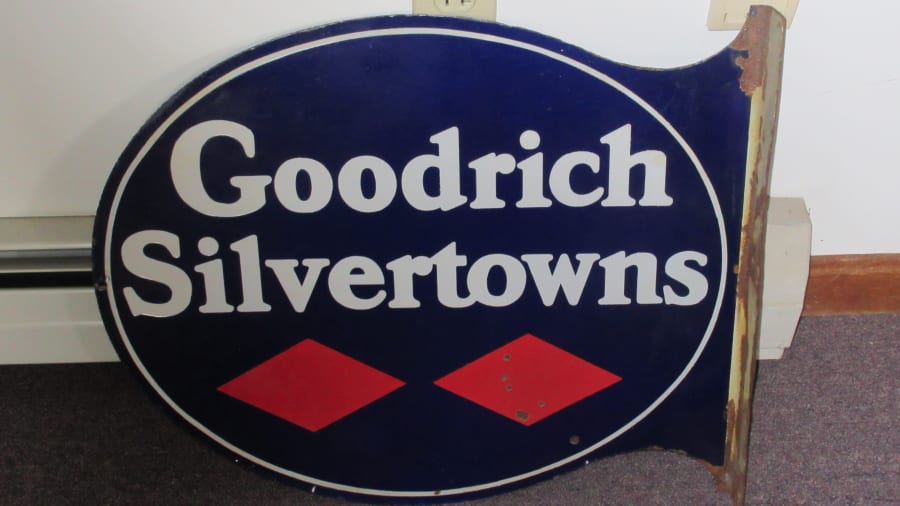 Goodrich Silvertowns Sign DSTF 24x19 for Sale at Auction - Mecum Auctions