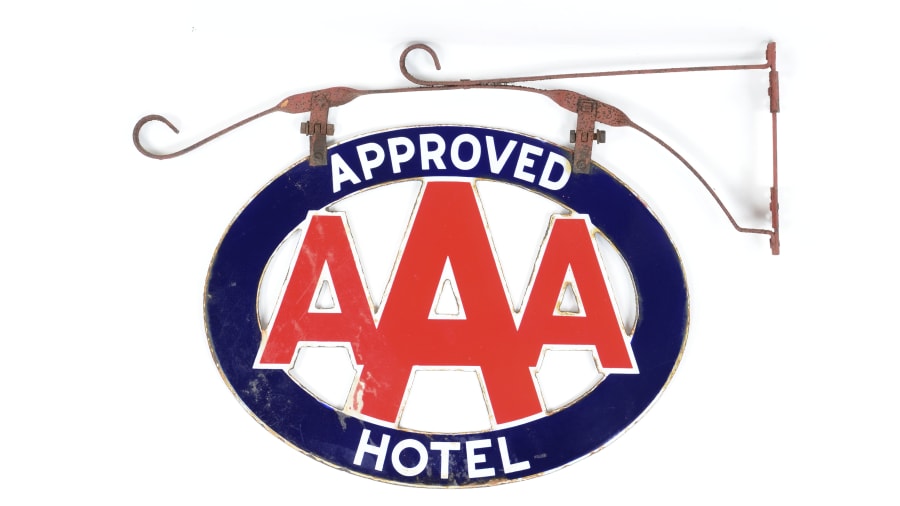 Approved AAA Hotel Sign On Bracket 32x22 for Sale at Auction - Mecum ...