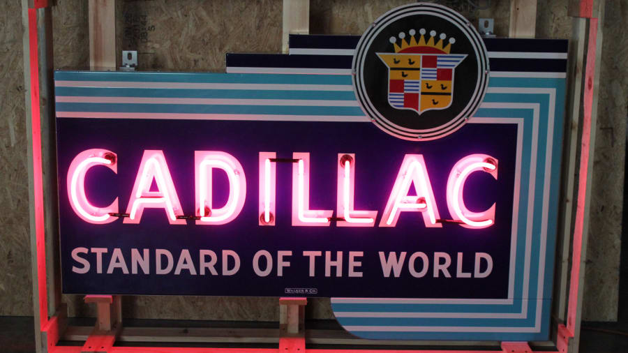 Cadillac Standard Of The World Neon Sign SSPN at Kissimmee 2016 as Q28 ...