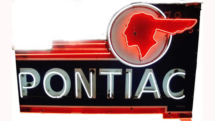 Pontiac Dealer Neon Sign SSPN 66x42 at Kissimmee 2017 as M205 - Mecum ...