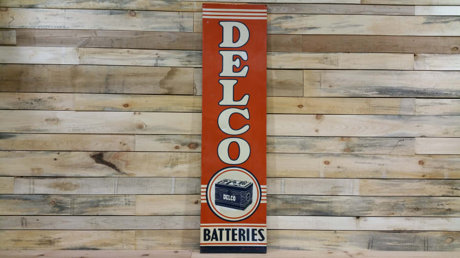 Delco Batteries Vertical Sign SST 18.5x70.25x1 at Kissimmee 2017 as ...