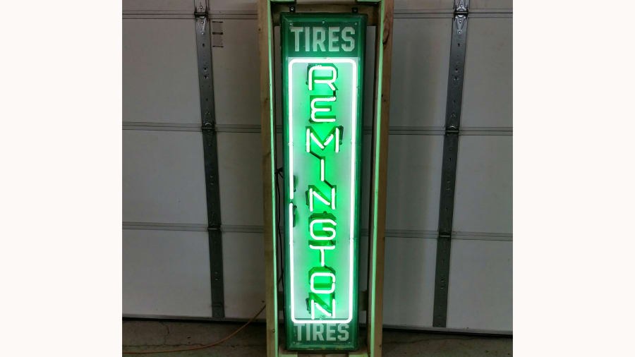 Remington Tires Neon Sign SSTN 14x60 at Kissimmee 2017 asA23 - Mecum ...
