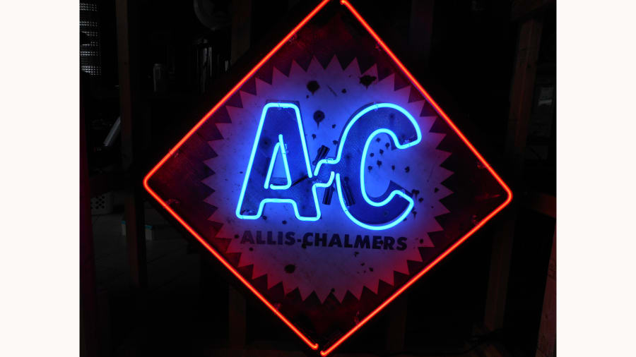 Allis Chalmers Neon Sign SSTN 44x44 for Sale at Auction - Mecum Auctions