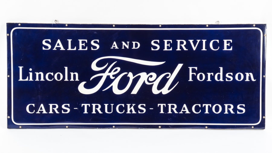 Ford Lincoln Fordson Sales And Service Sign SSP Restored 66x27 at ...